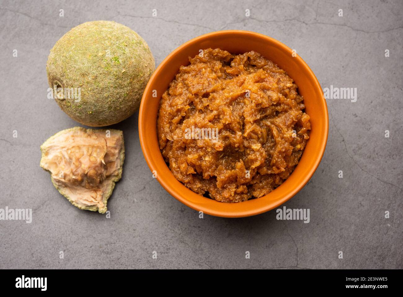 Wood Apple or Kavath chutney is a sour and sweet side dish recipe from ...
