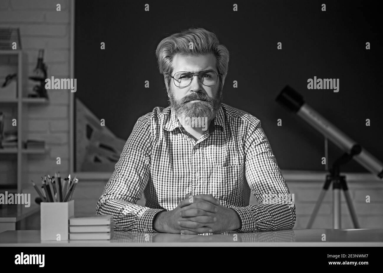 Giving a lesson Black and White Stock Photos & Images - Alamy