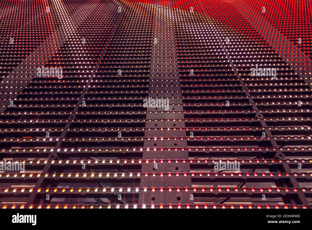 LED Outdoor Media Facade, digital signage screen. Exterior facade light ...