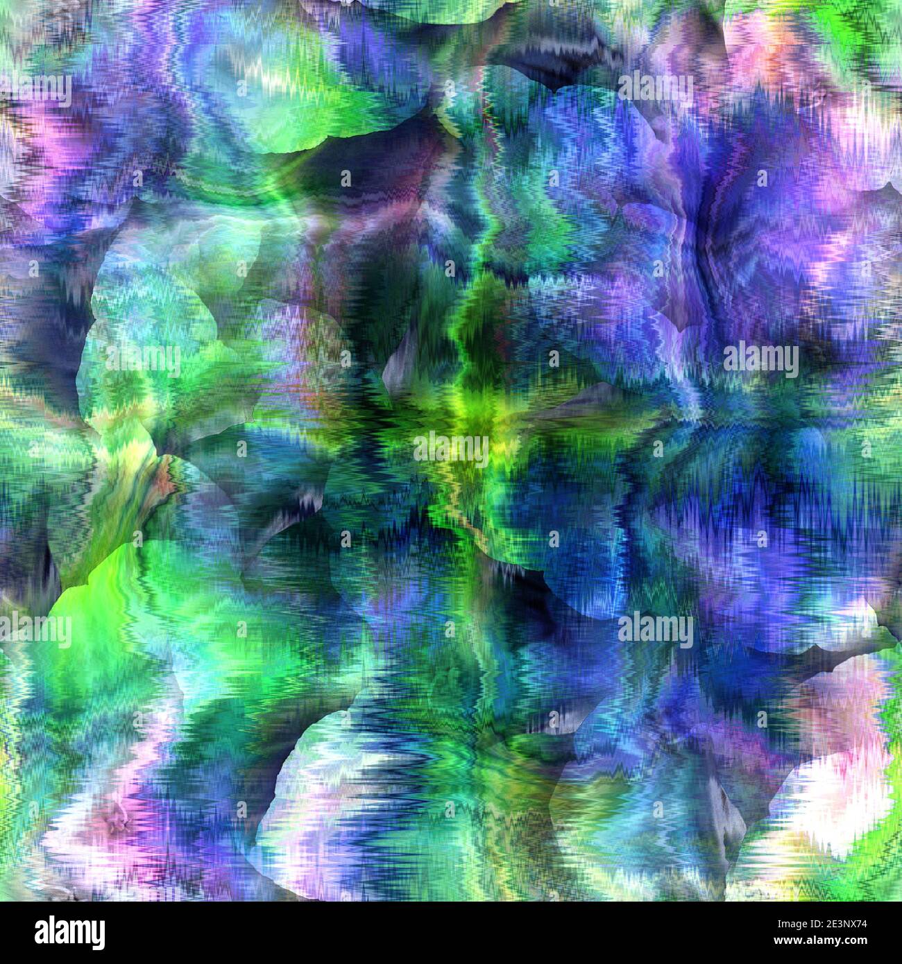 Seamless abstract color blobs with floral overlay Stock Photo - Alamy