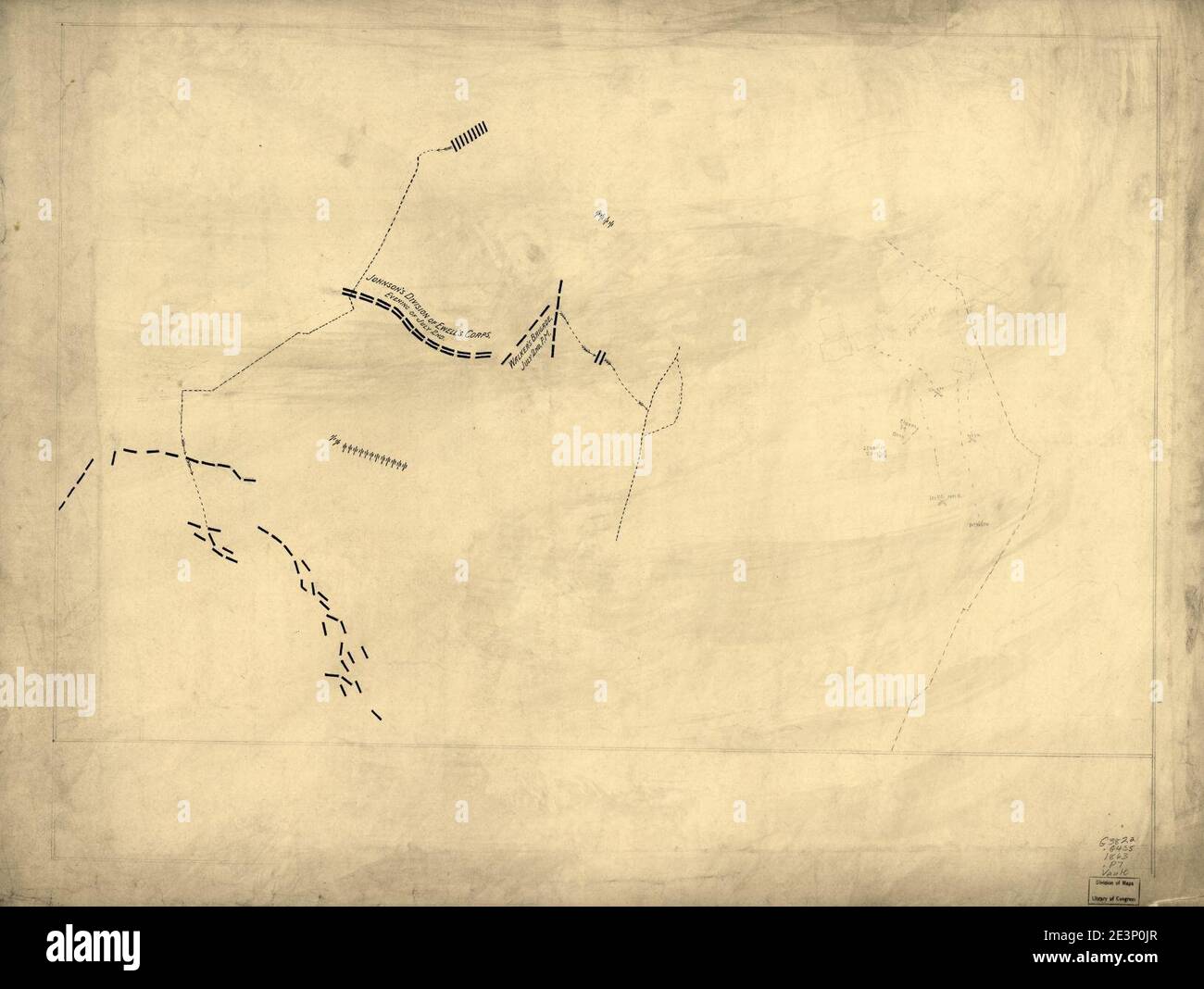 Map showing the positions occupied by the Tenth New York Cavalry in the ...