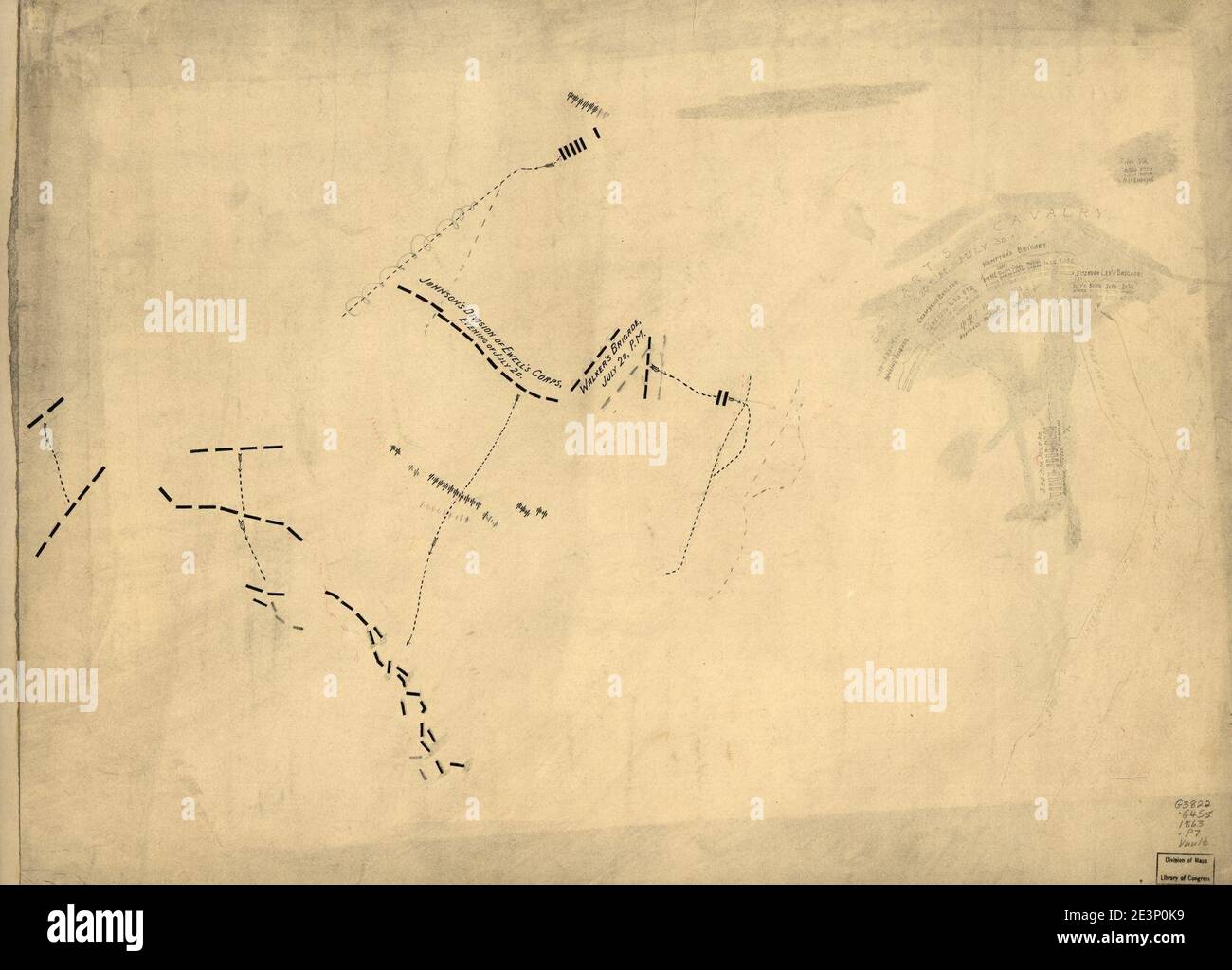 Map showing the positions occupied by the Tenth New York Cavalry in the ...