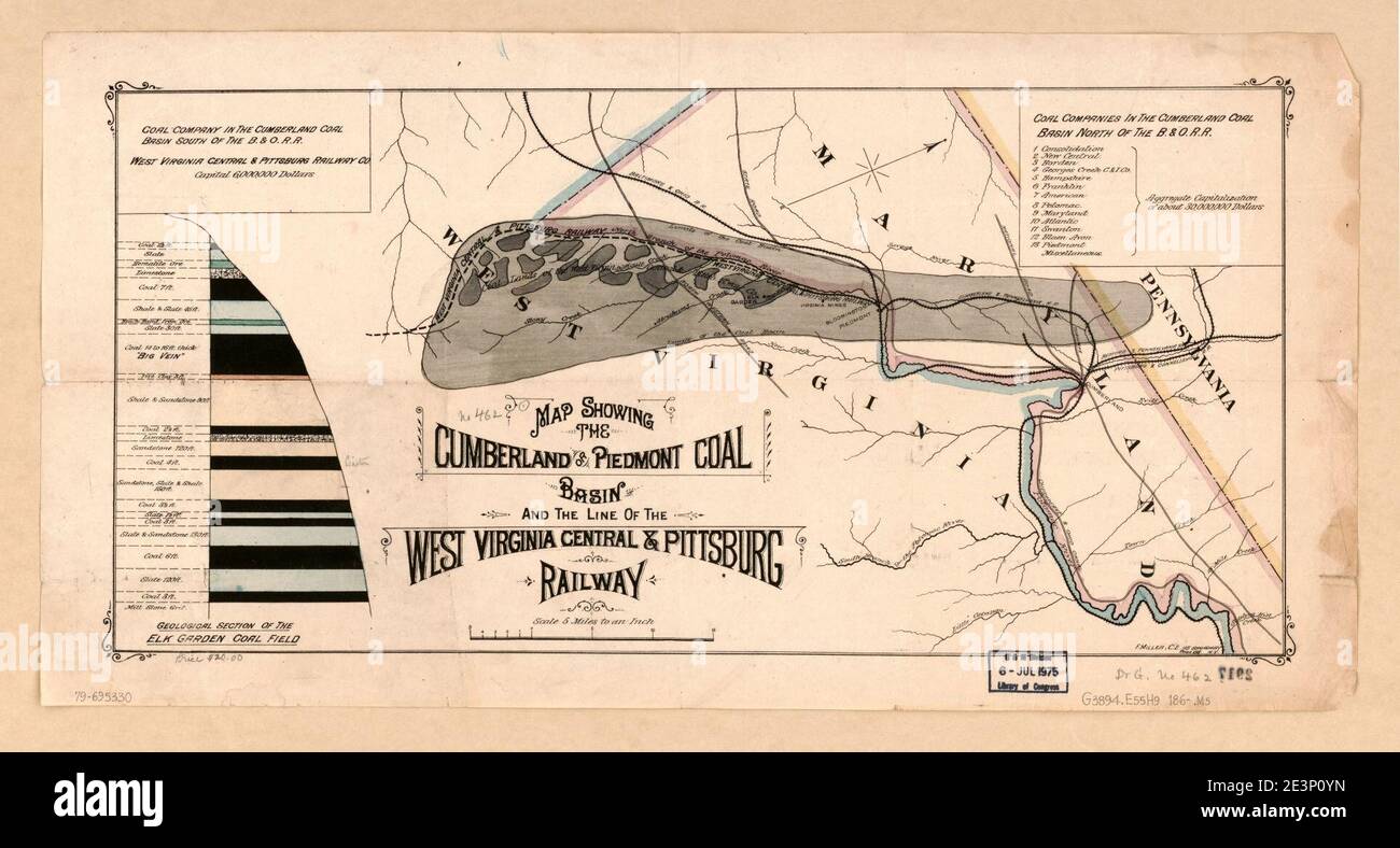 Map of cumberland virginia hi-res stock photography and images - Alamy