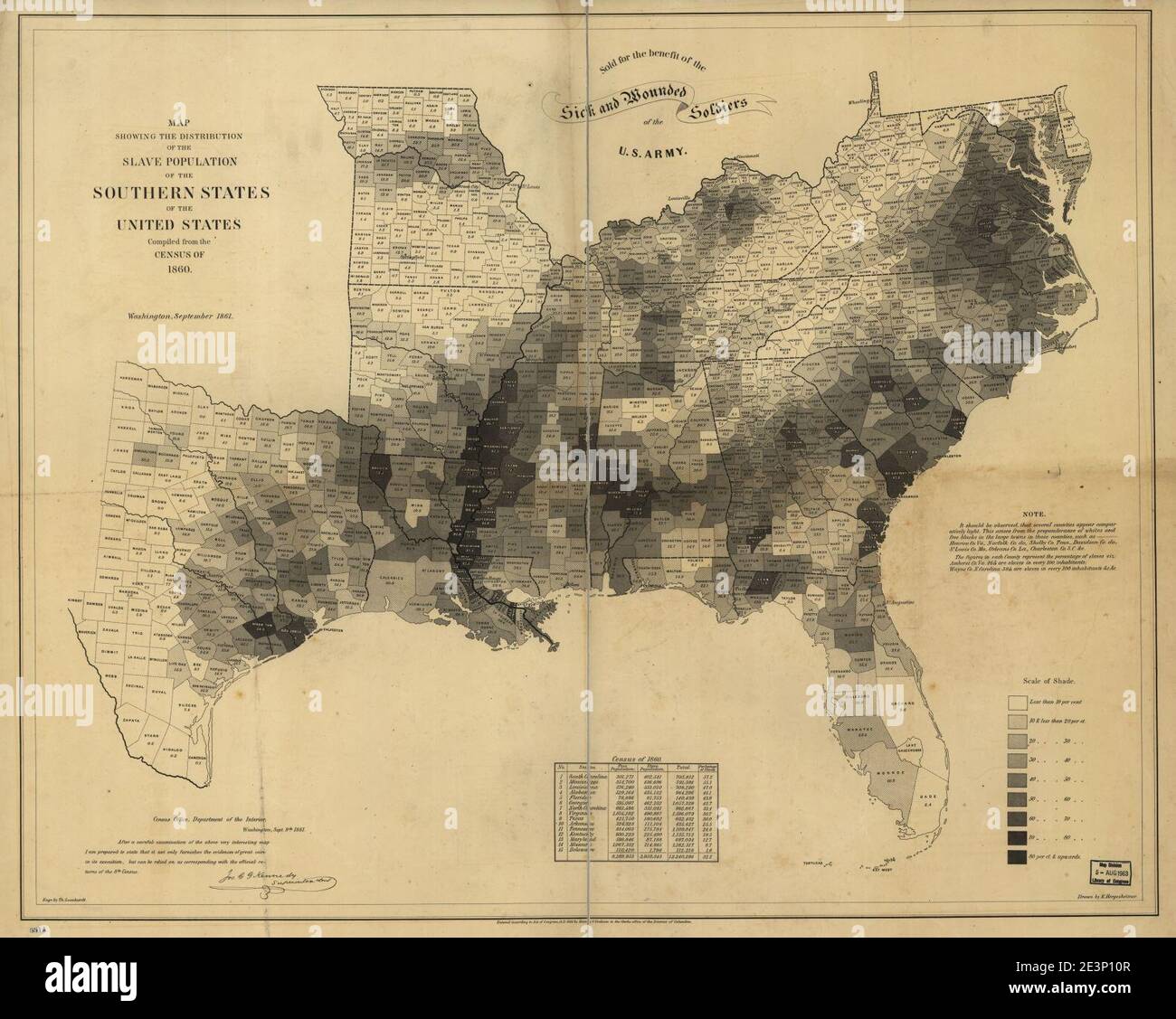 Slave states map hi-res stock photography and images - Alamy