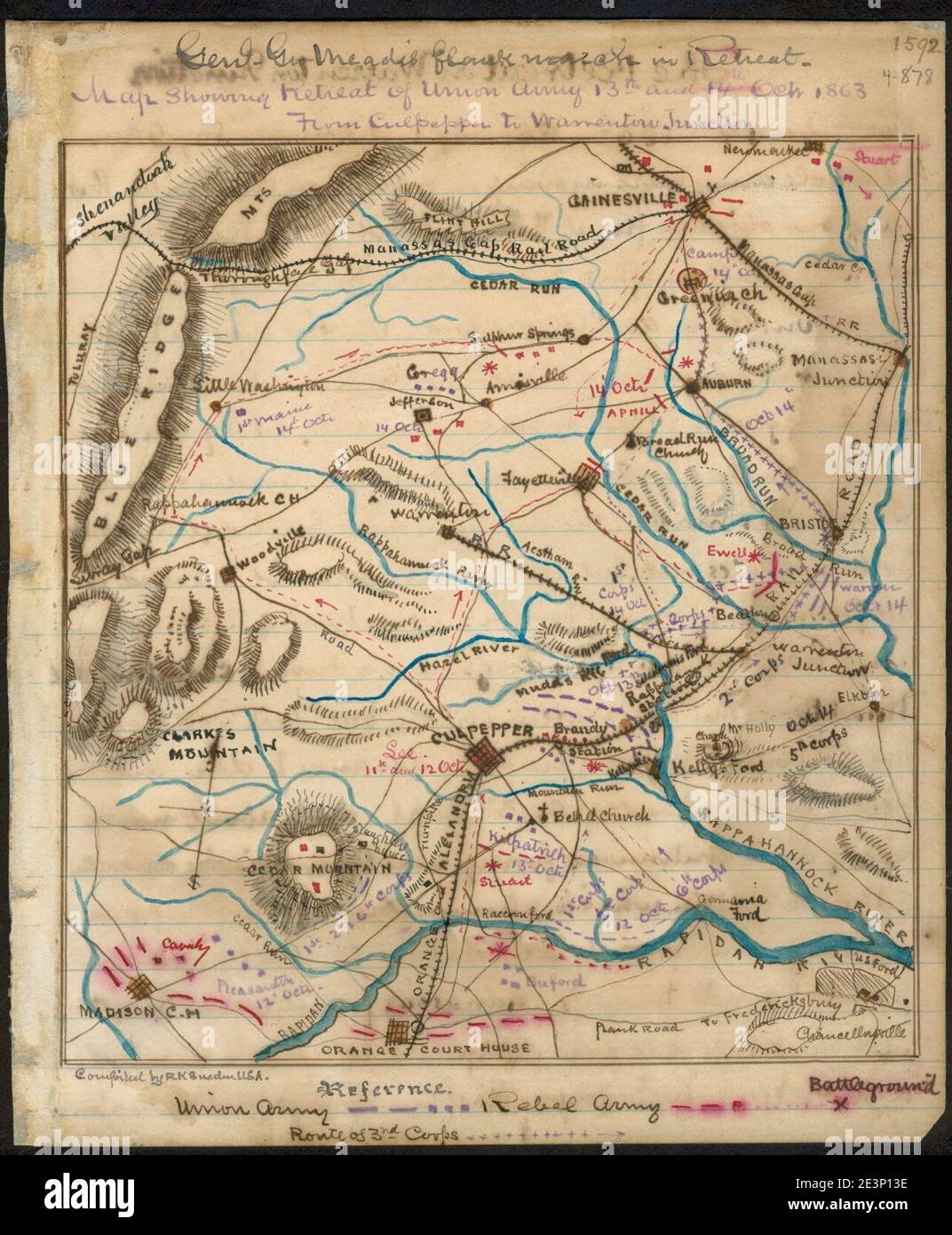 Map of warrenton hi-res stock photography and images - Alamy