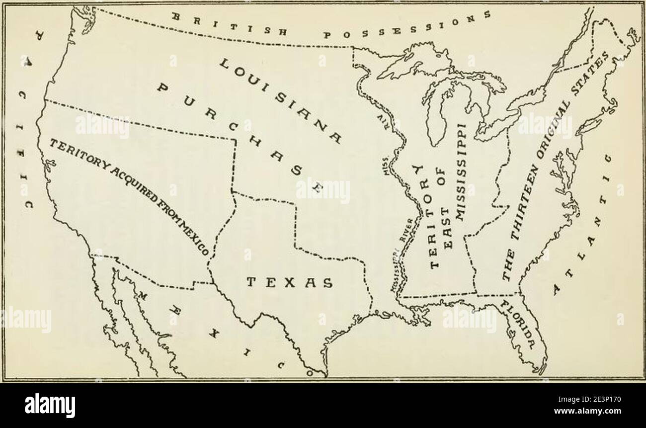 Louisiana Purchase Map High Resolution Stock Photography and Images - Alamy