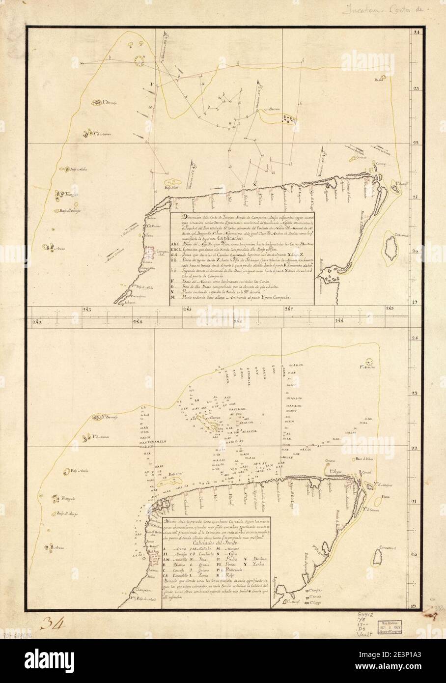 Yucatan peninsula map hi-res stock photography and images - Alamy