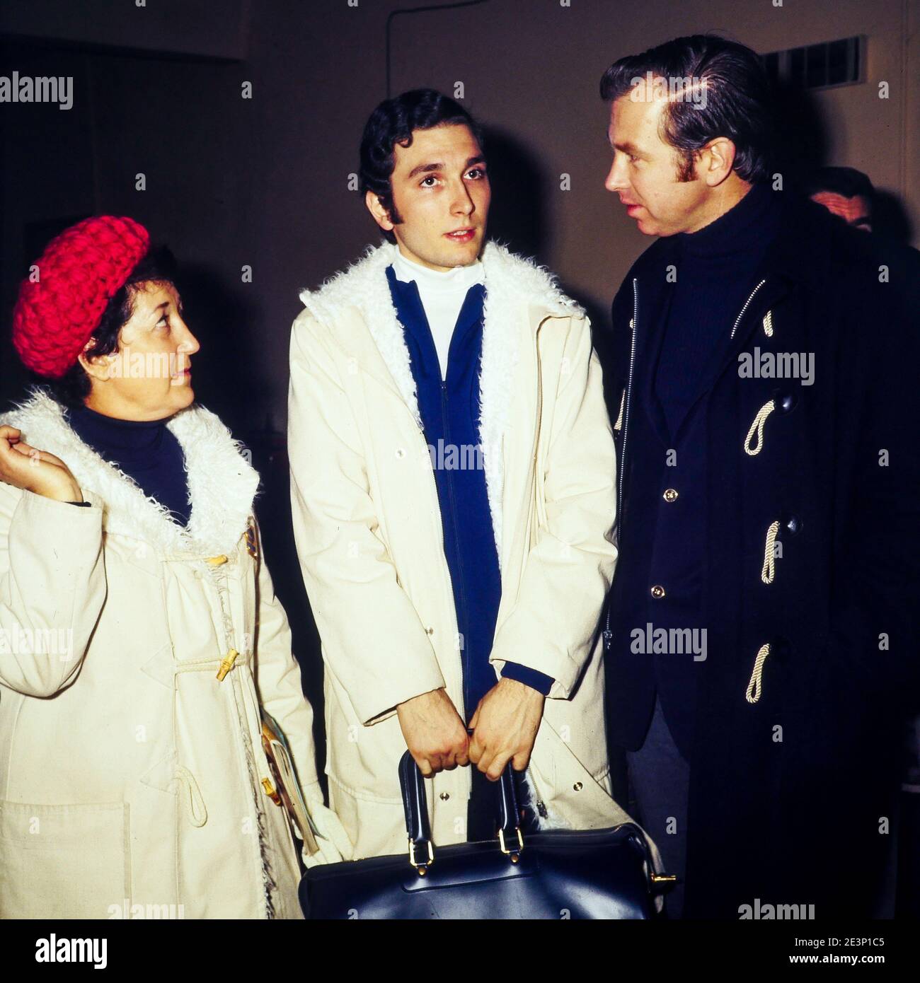French Ice skater Patrick Perrat, Palais des Sports, Lyon, France, 1971 ...