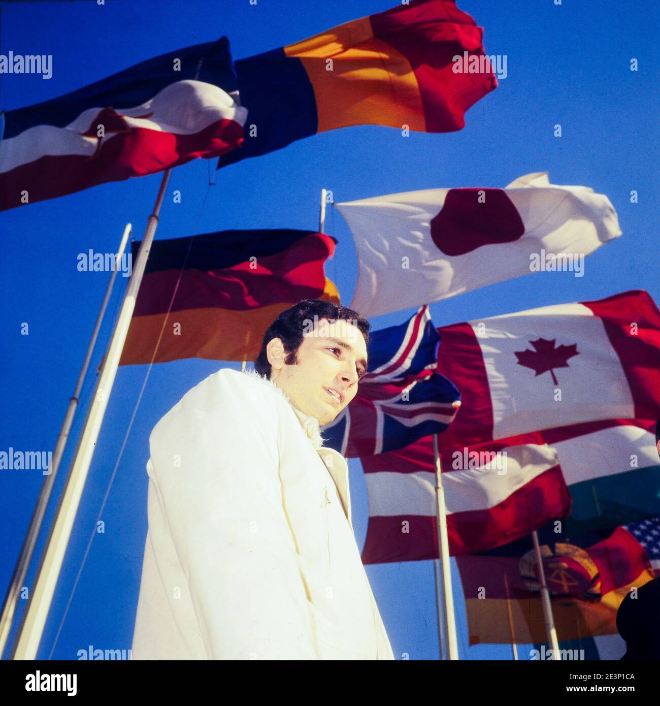 French Ice skater Patrick Perrat, Palais des Sports, Lyon, France, 1971 ...
