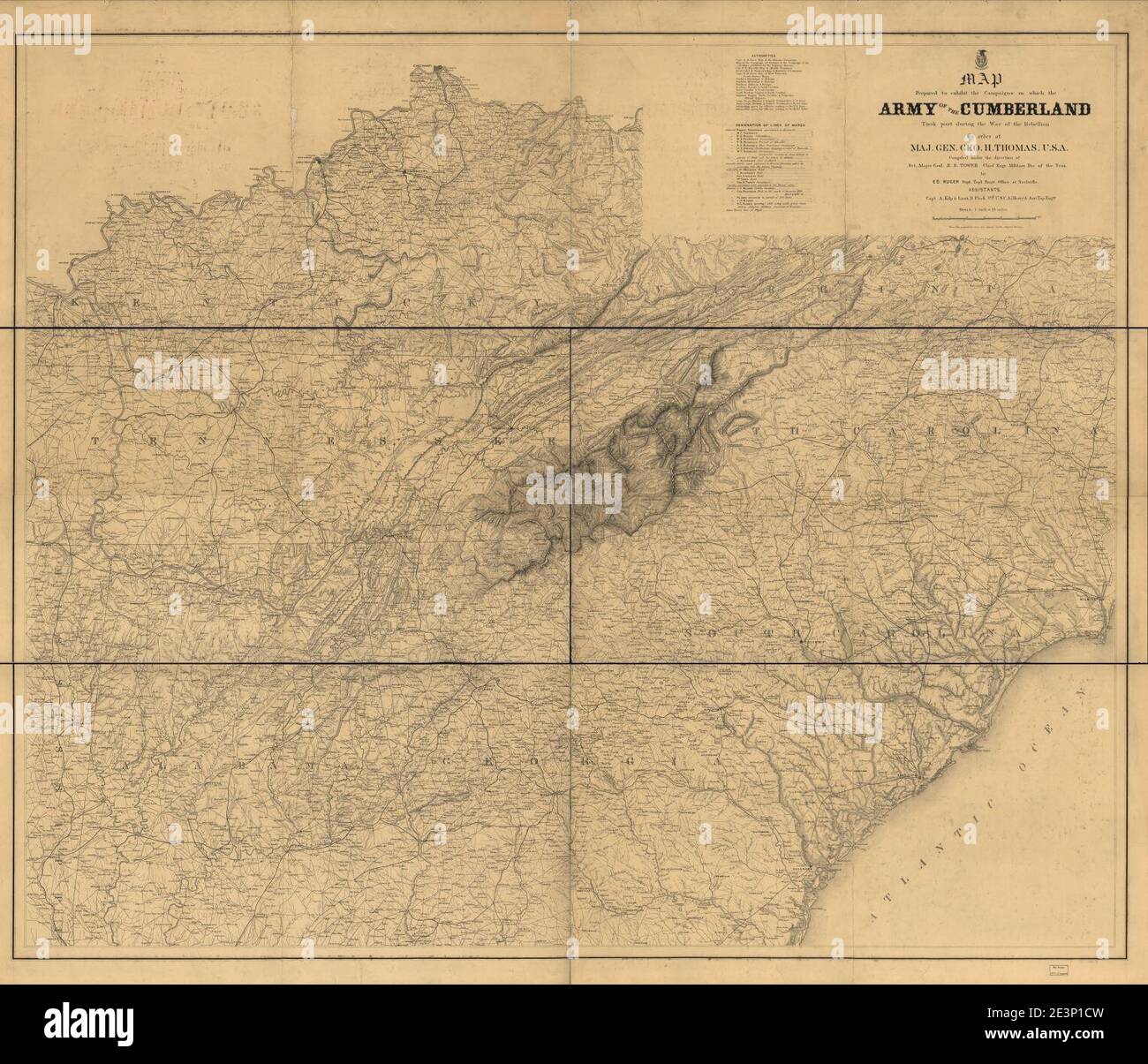 Map prepared to exhibit the campaigns in which the Army of the ...