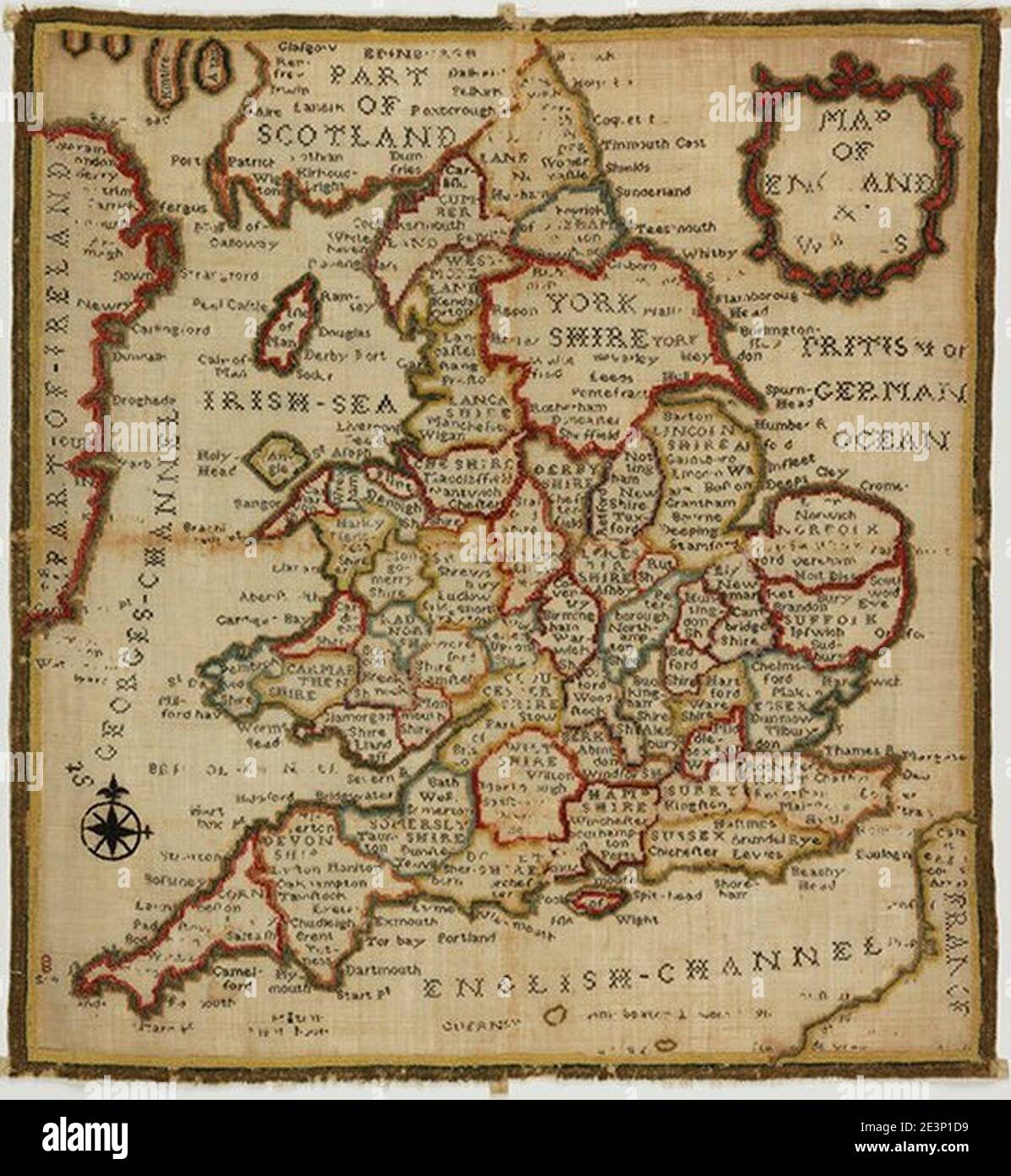 Seaton map hi-res stock photography and images - Alamy