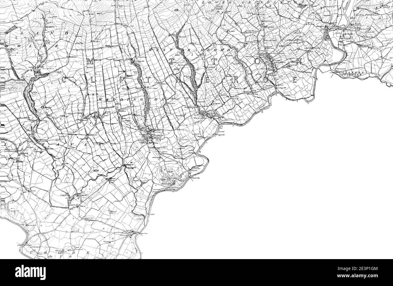 Map historic yorkshire Black and White Stock Photos & Images - Alamy