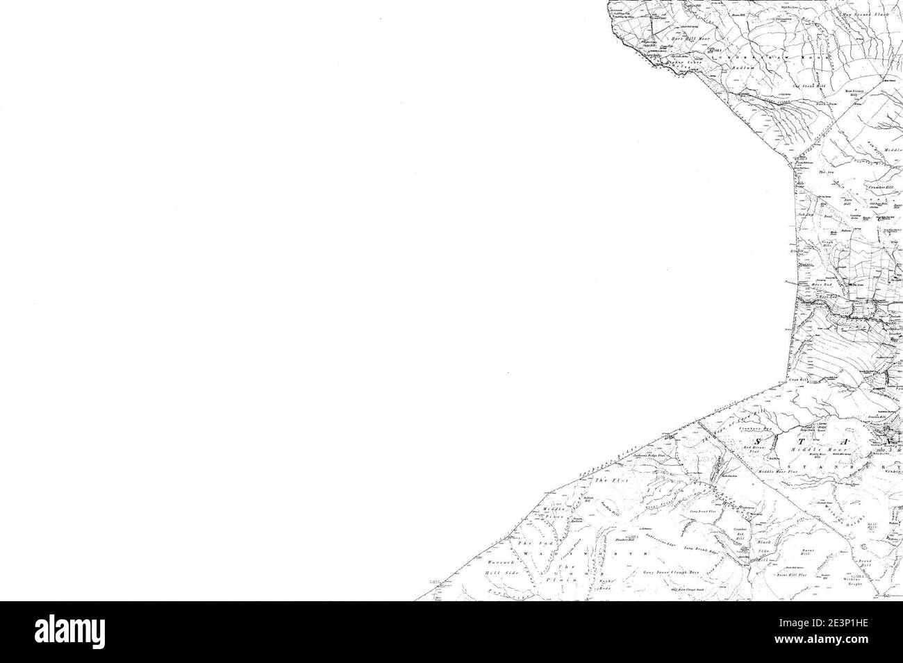 Map of Yorkshire Sheet 199, Ordnance Survey, 1848-1857 Stock Photo - Alamy