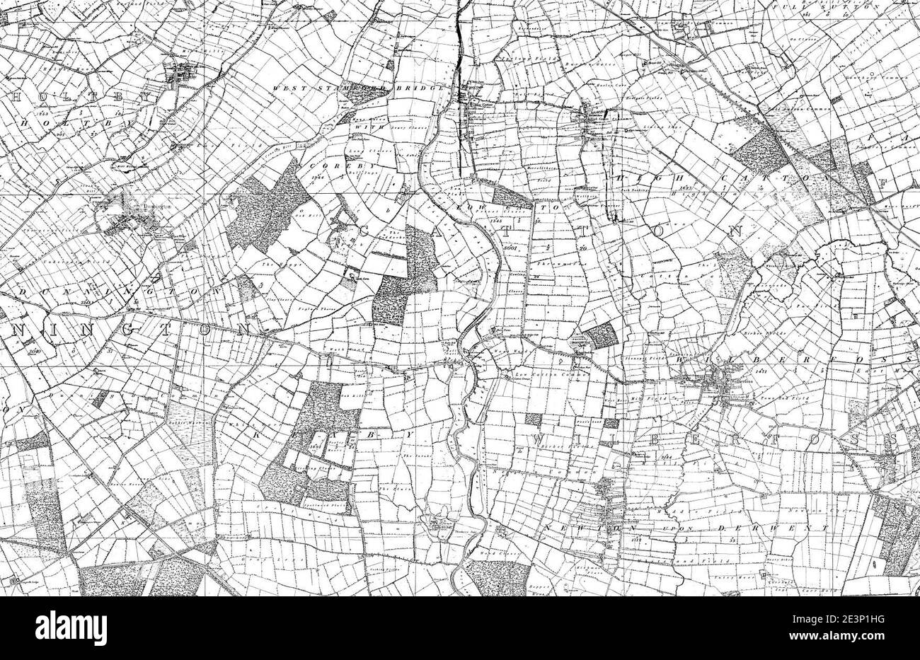 Map historic yorkshire Black and White Stock Photos & Images - Alamy