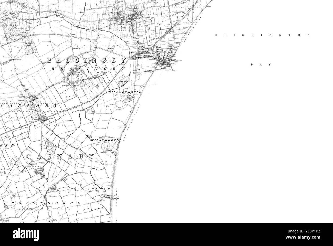 Map of Yorkshire Sheet 146, Ordnance Survey, 1848-1857 Stock Photo - Alamy