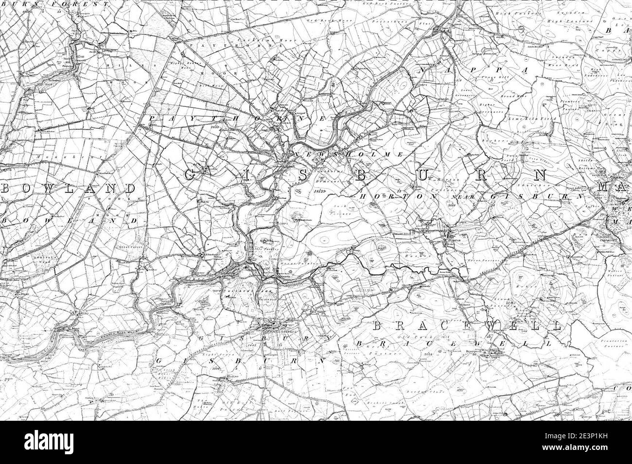 Map historic yorkshire Black and White Stock Photos & Images - Alamy