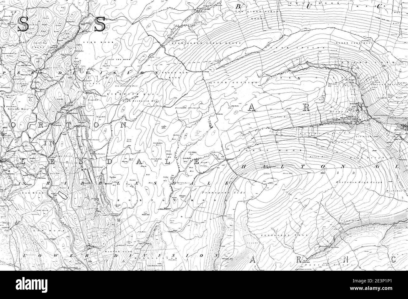 Map historic yorkshire Black and White Stock Photos & Images - Alamy