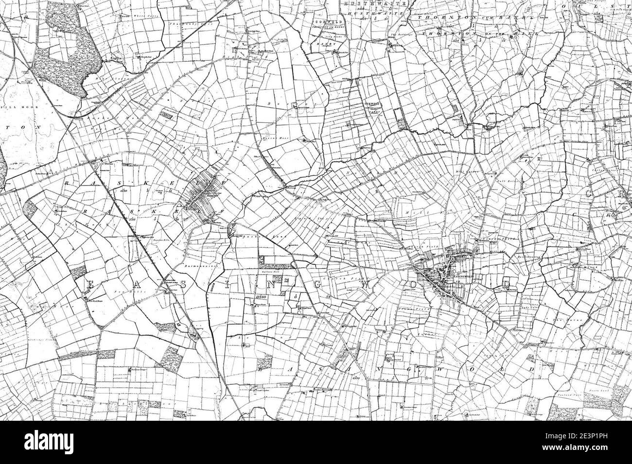Map historic yorkshire Black and White Stock Photos & Images - Alamy