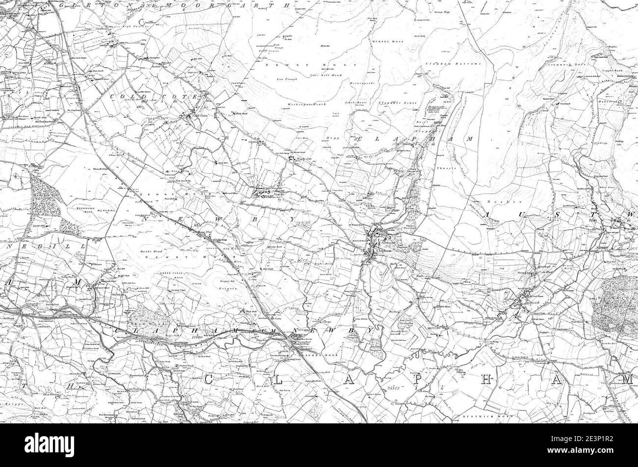 Map of Yorkshire Sheet 113, Ordnance Survey, 1848-1857 Stock Photo - Alamy