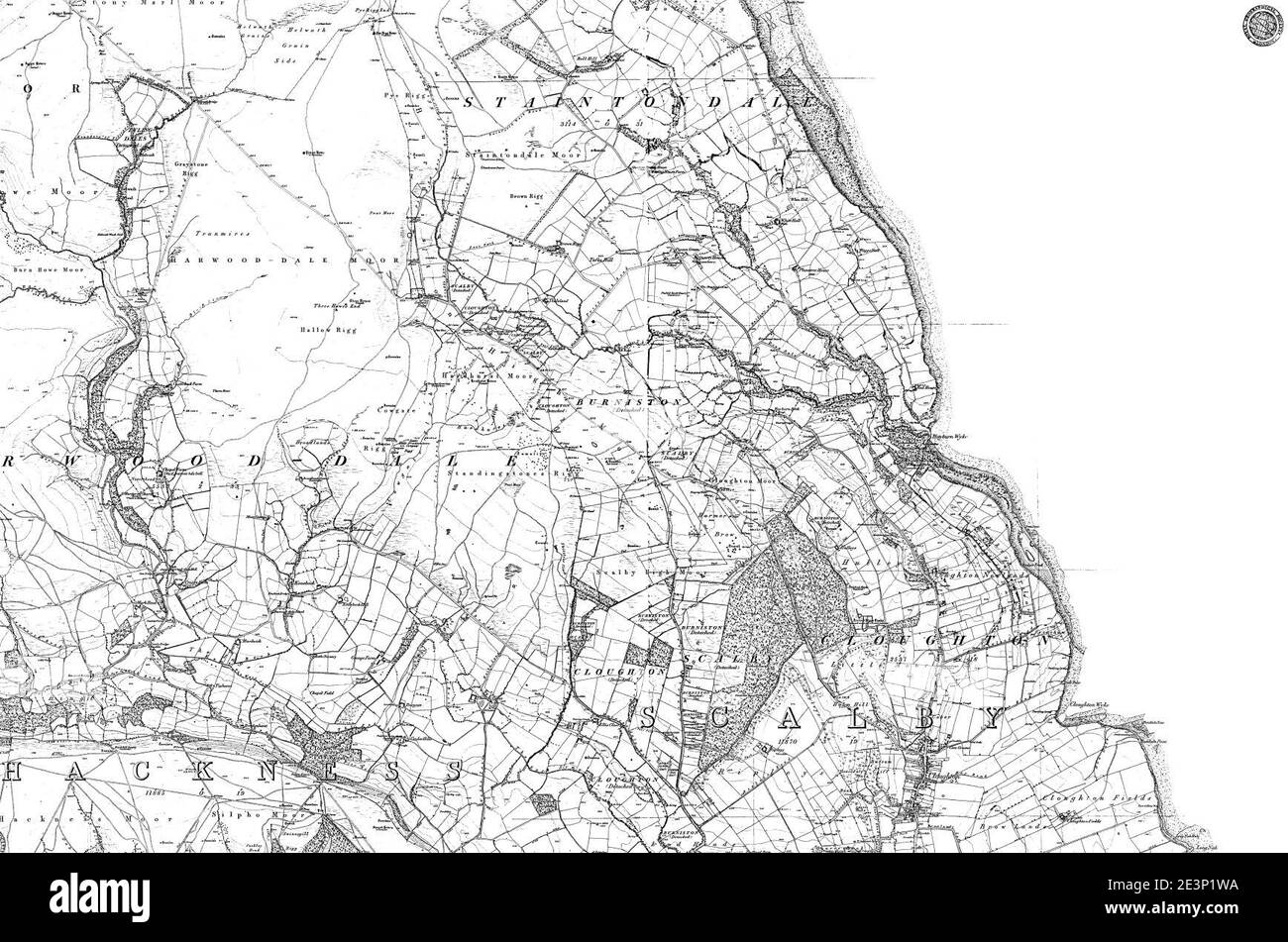 Map of Yorkshire Sheet 062, Ordnance Survey, 1848-1857 Stock Photo - Alamy