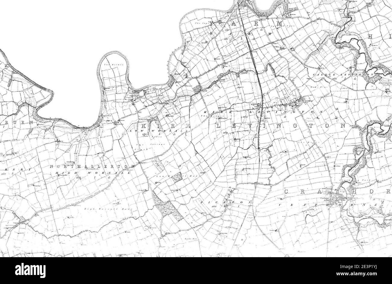 Map historic yorkshire Black and White Stock Photos & Images - Alamy
