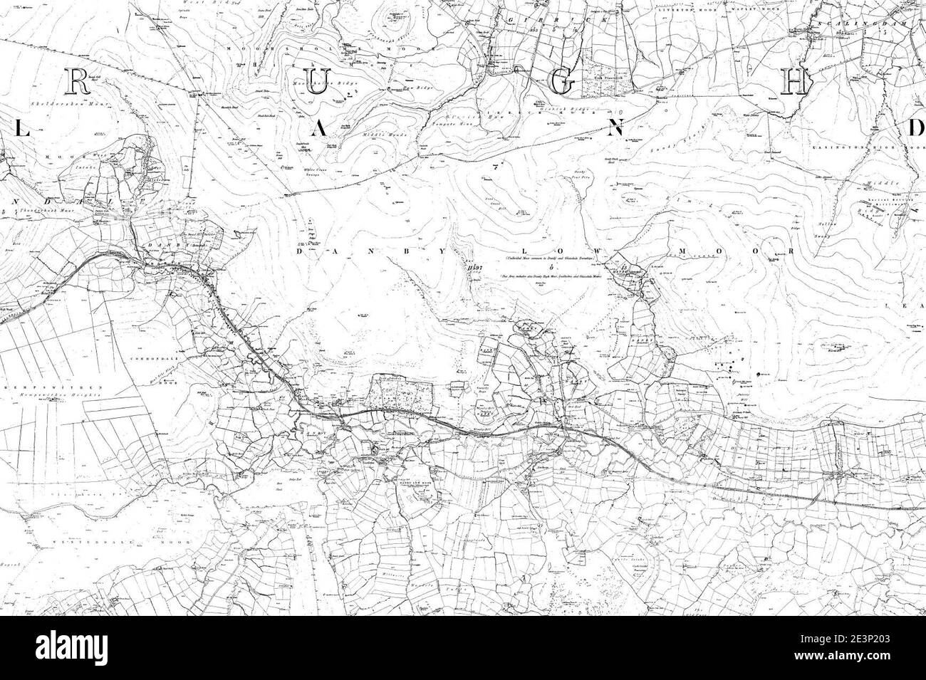 Map historic yorkshire Black and White Stock Photos & Images - Alamy
