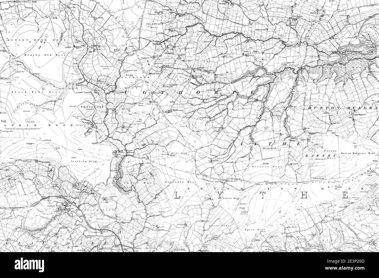 Map historic yorkshire Black and White Stock Photos & Images - Alamy