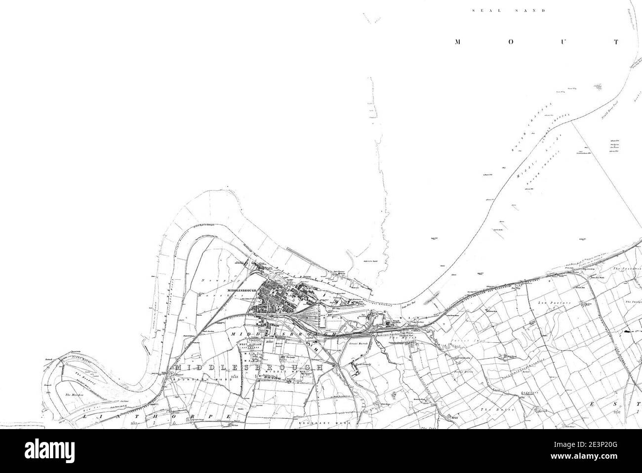 Map historic yorkshire Black and White Stock Photos & Images - Alamy