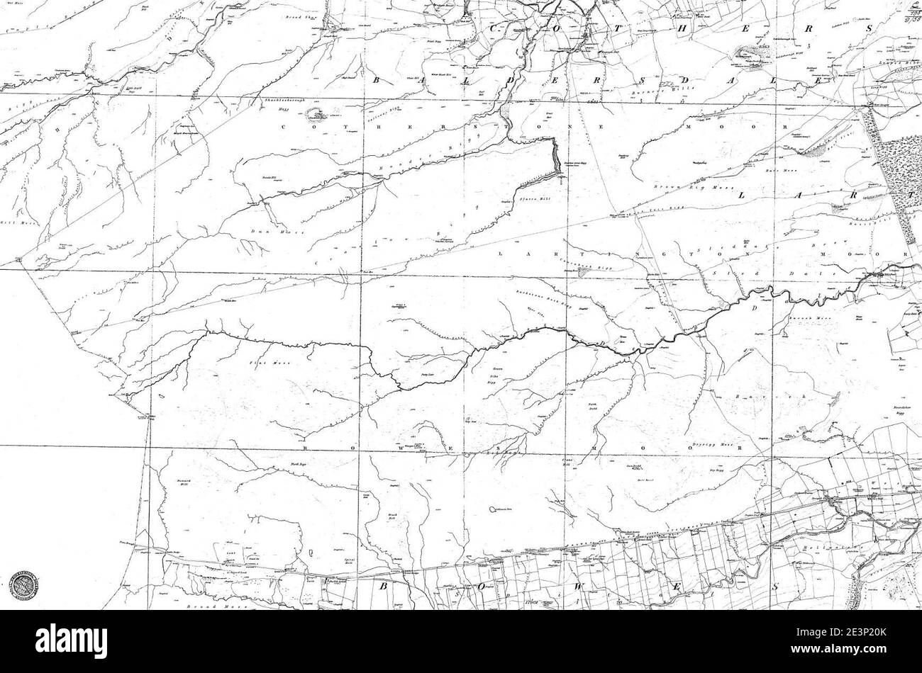 Map historic yorkshire Black and White Stock Photos & Images - Alamy