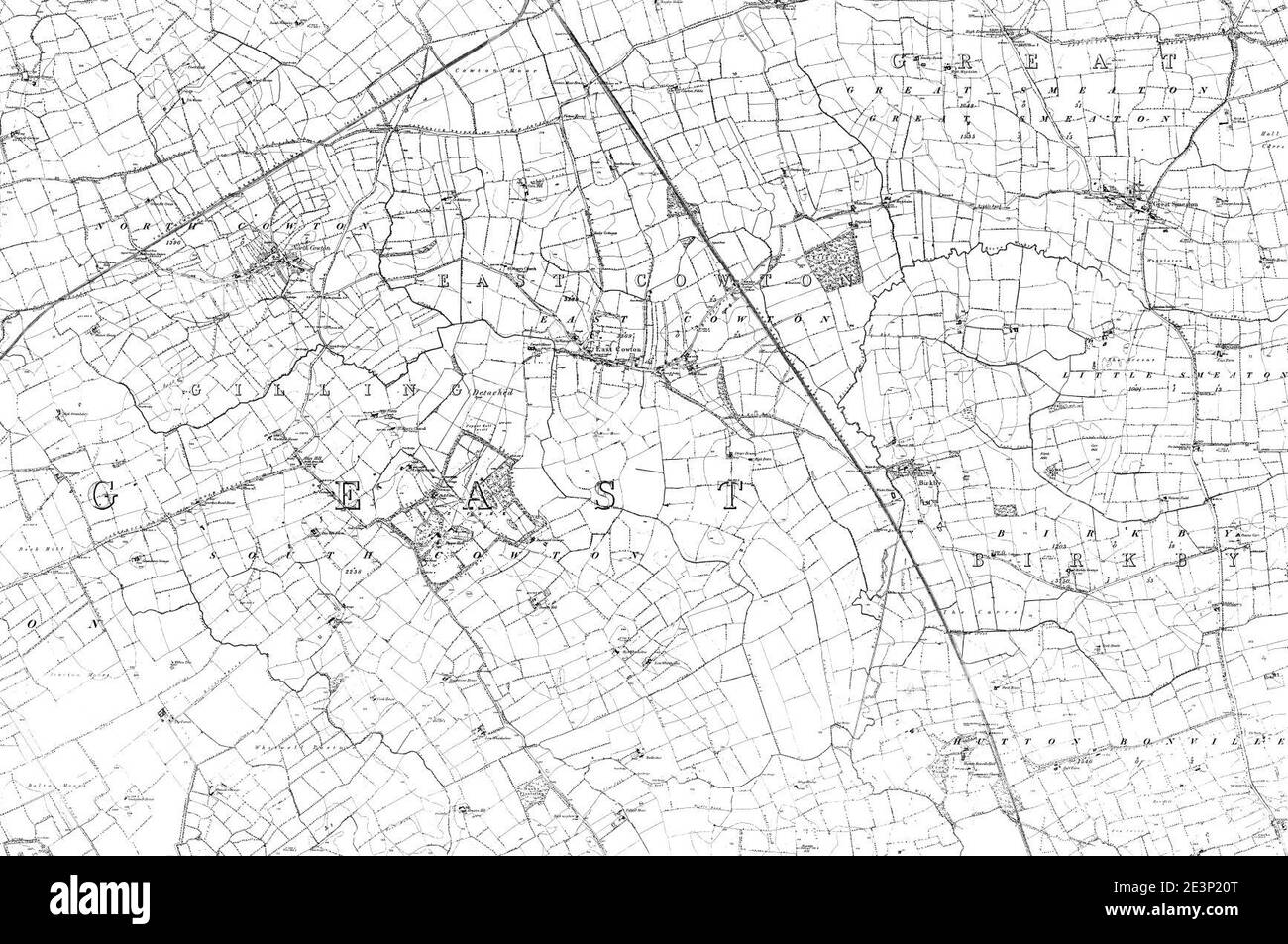 Map historic yorkshire Black and White Stock Photos & Images - Alamy