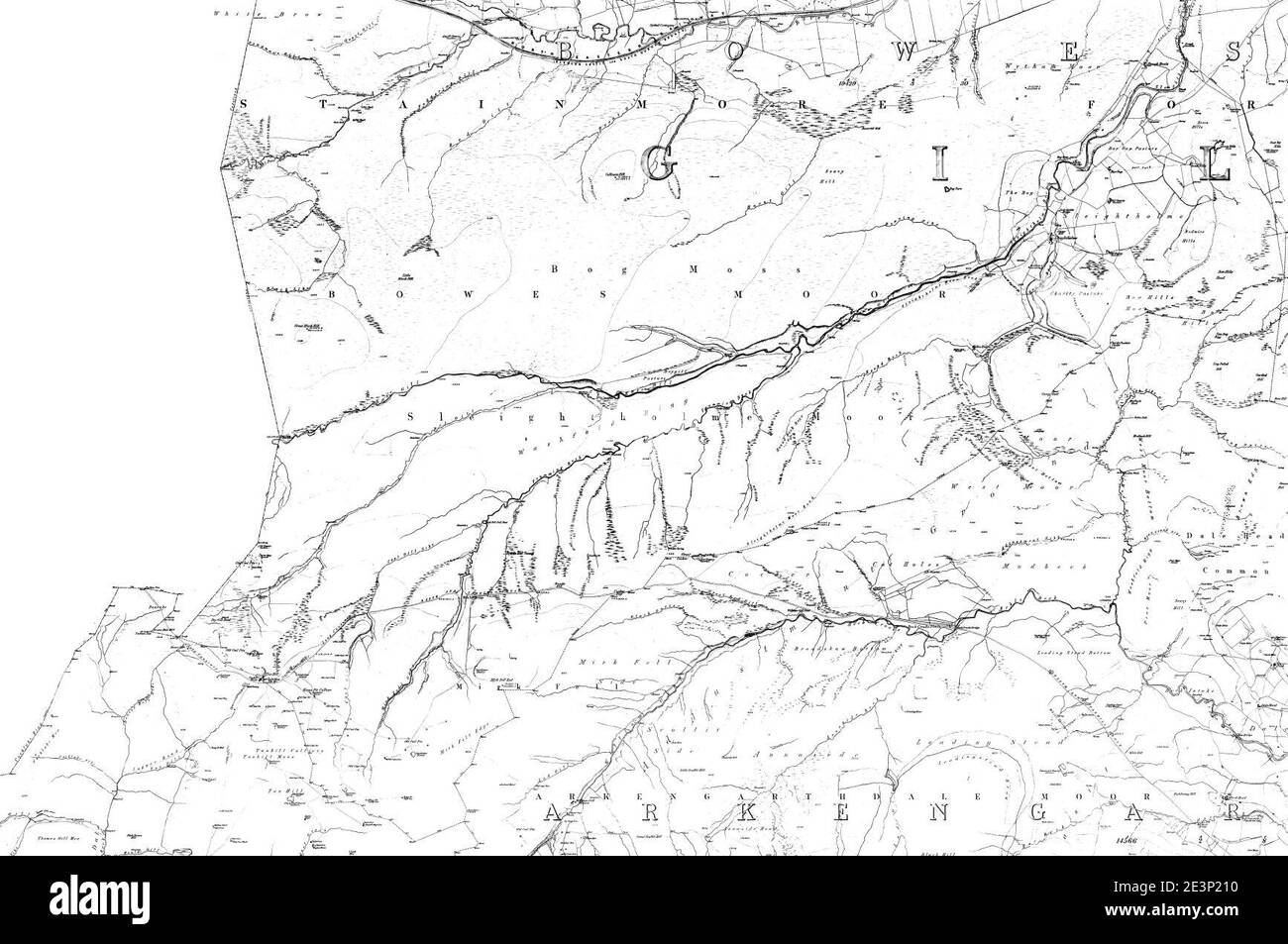 Map historic yorkshire Black and White Stock Photos & Images - Alamy