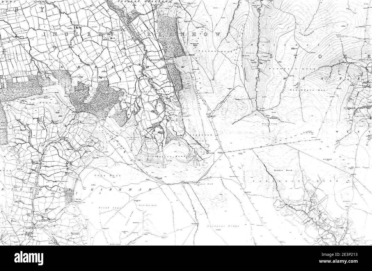 Map historic yorkshire Black and White Stock Photos & Images - Alamy