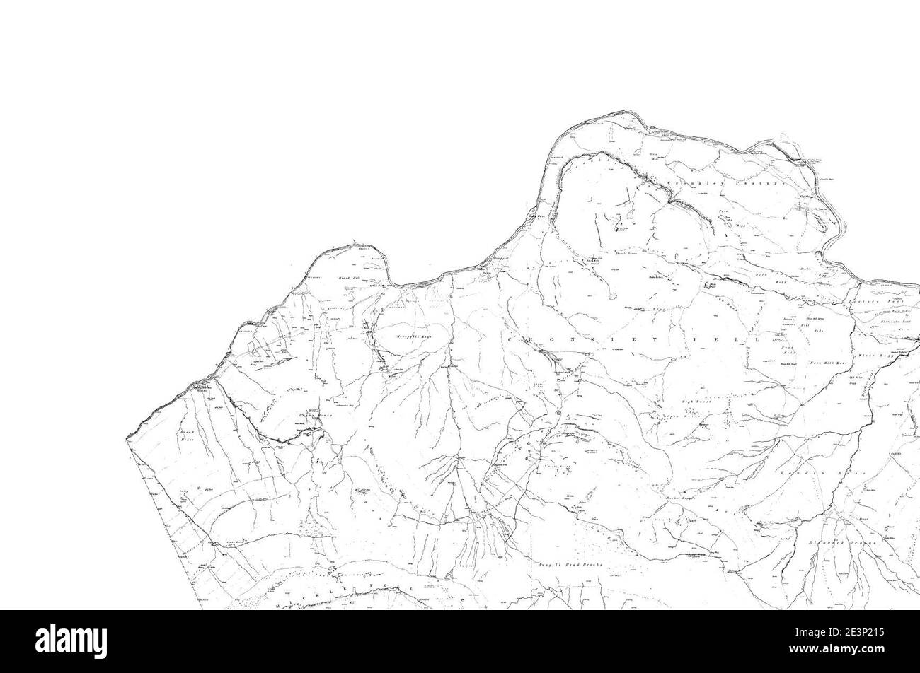 Map of Yorkshire Sheet 001, Ordnance Survey, 1848-1857 Stock Photo - Alamy