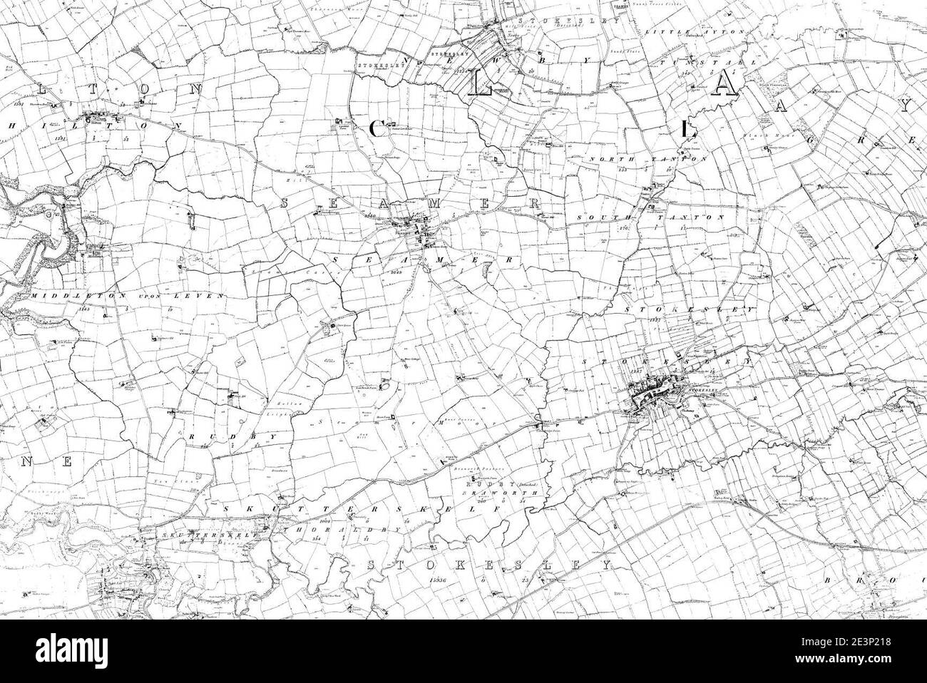 Map of Yorkshire Sheet 028, Ordnance Survey, 1848-1857 Stock Photo - Alamy