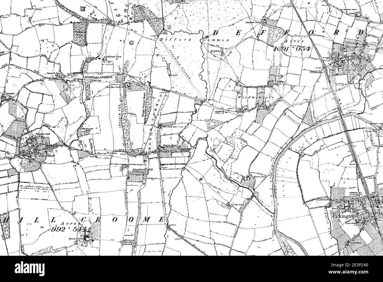Map of Worcestershire OS Map name 048-NW, Ordnance Survey, 1883-1893 ...