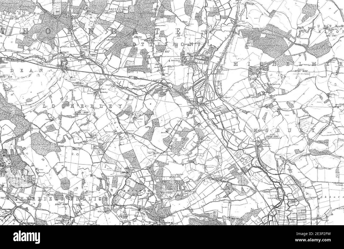 Map of Wiltshire Sheet 073, Ordnance Survey, 1878-1890 Stock Photo - Alamy