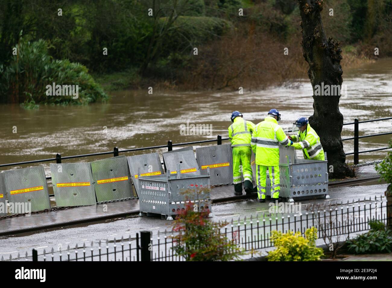 Ironbridge flood barrier hi-res stock photography and images - Alamy