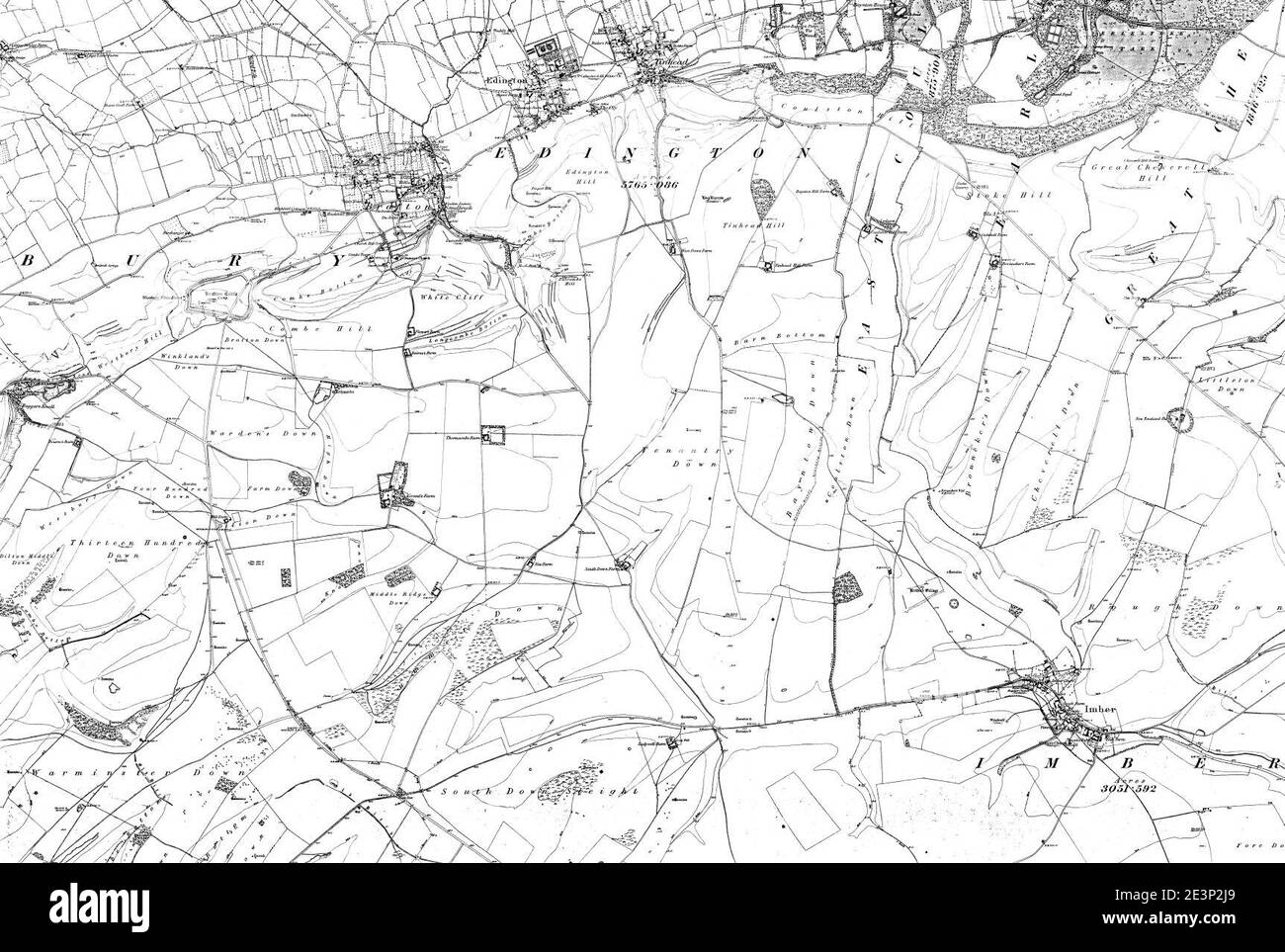 Map of wiltshire Black and White Stock Photos & Images - Alamy