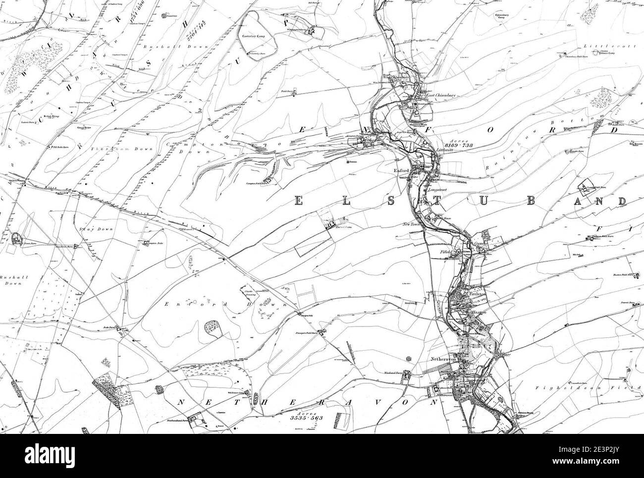 Map of wiltshire Black and White Stock Photos & Images - Alamy