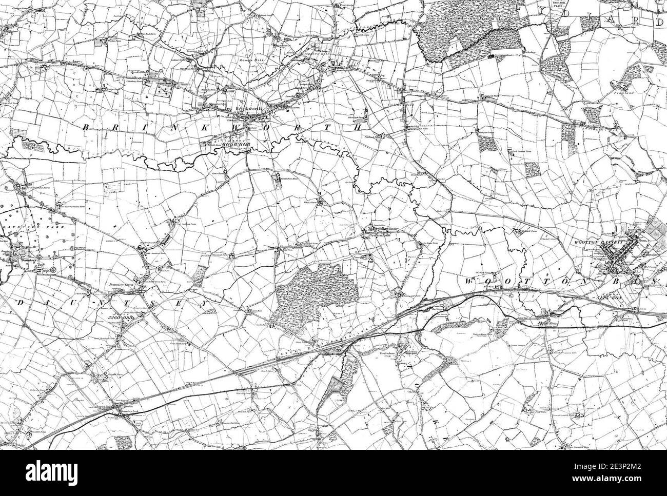 Map of Wiltshire Sheet 014, Ordnance Survey, 1878-1890 Stock Photo - Alamy