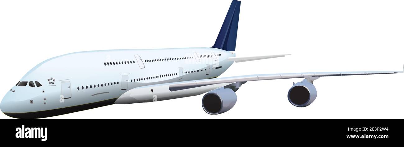 passenger plane vector illustration isolated Stock Vector Image & Art ...