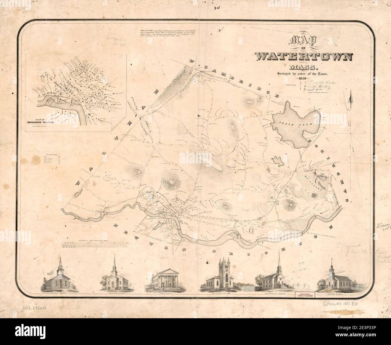 Map of watertown hi-res stock photography and images - Alamy