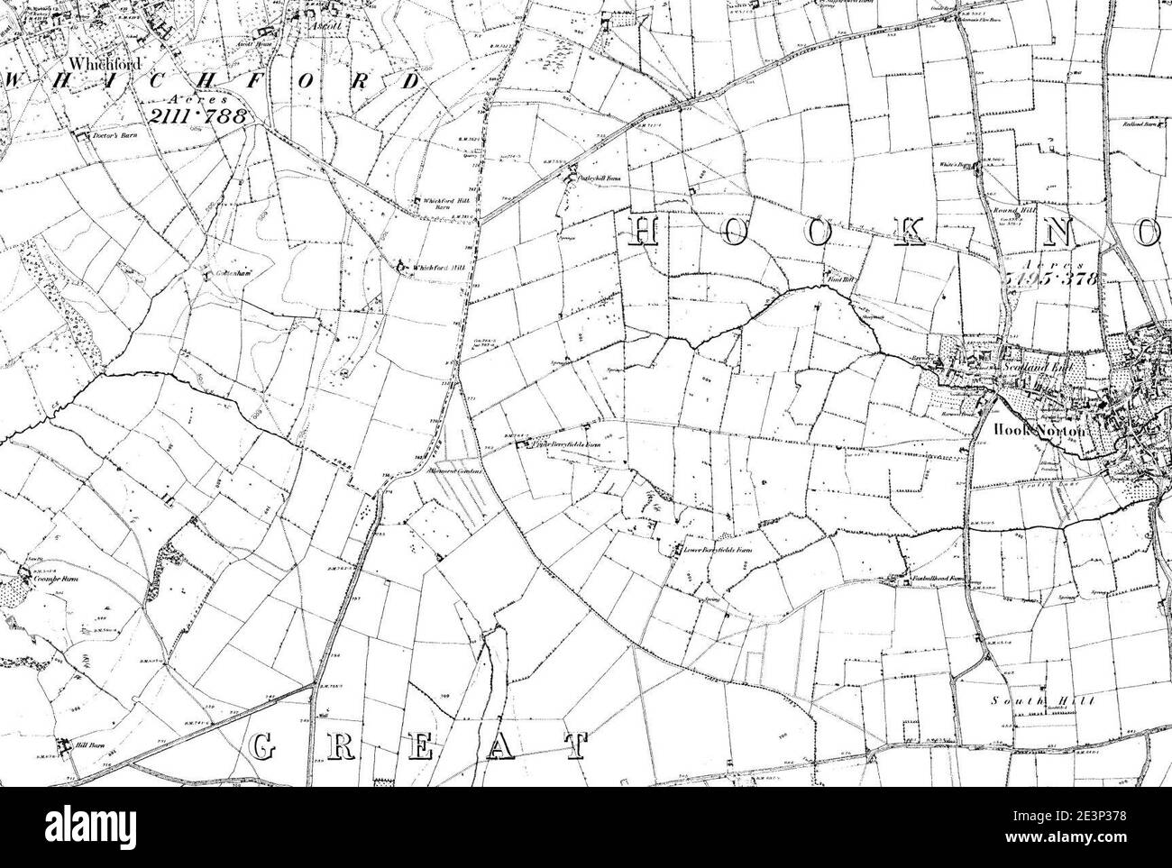 Map of Warwickshire OS Map name 057-SE, Ordnance Survey, 1884-1893 ...
