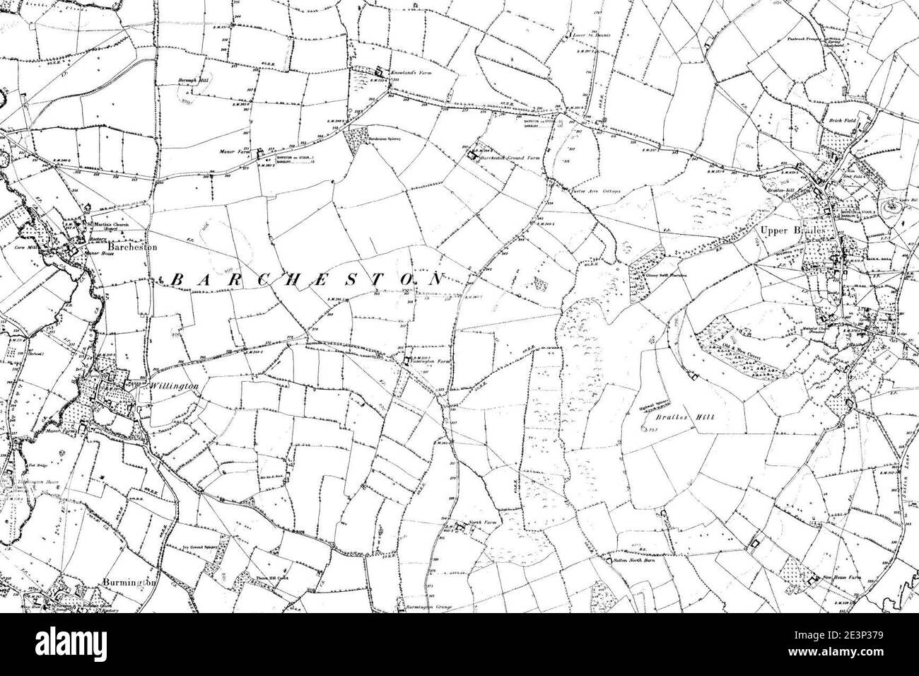 Map of Warwickshire OS Map name 054-SW, Ordnance Survey, 1884-1893 ...