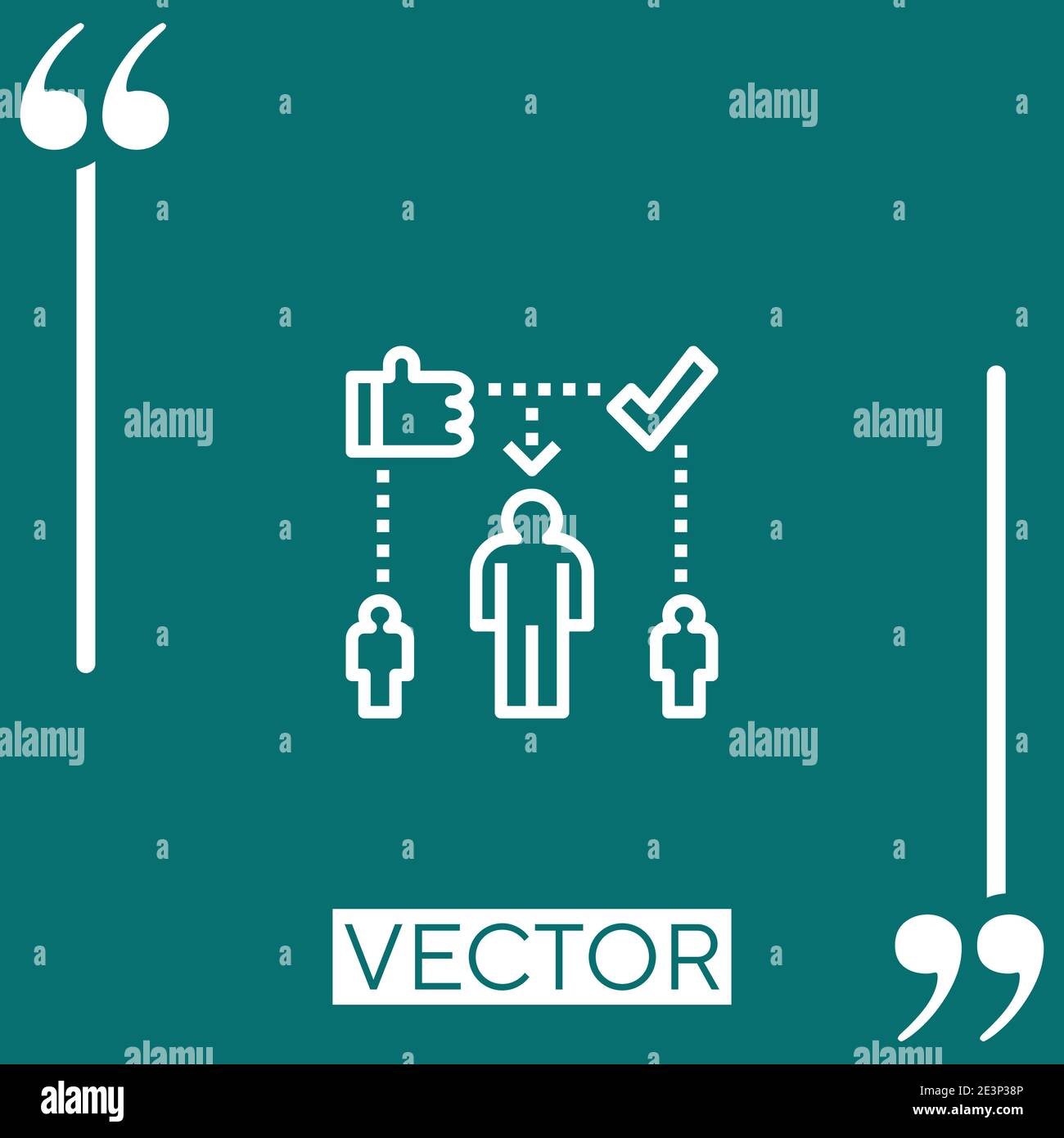 validate vector icon Linear icon. Editable stroke line Stock Vector ...
