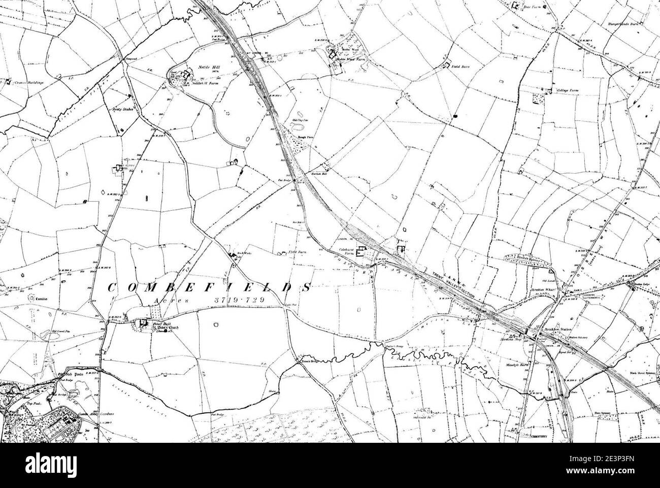 Map of Warwickshire OS Map name 022-NE, Ordnance Survey, 1884-1893 ...