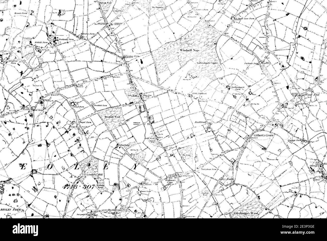 Map of Warwickshire OS Map name 024-SW, Ordnance Survey, 1884-1893 ...