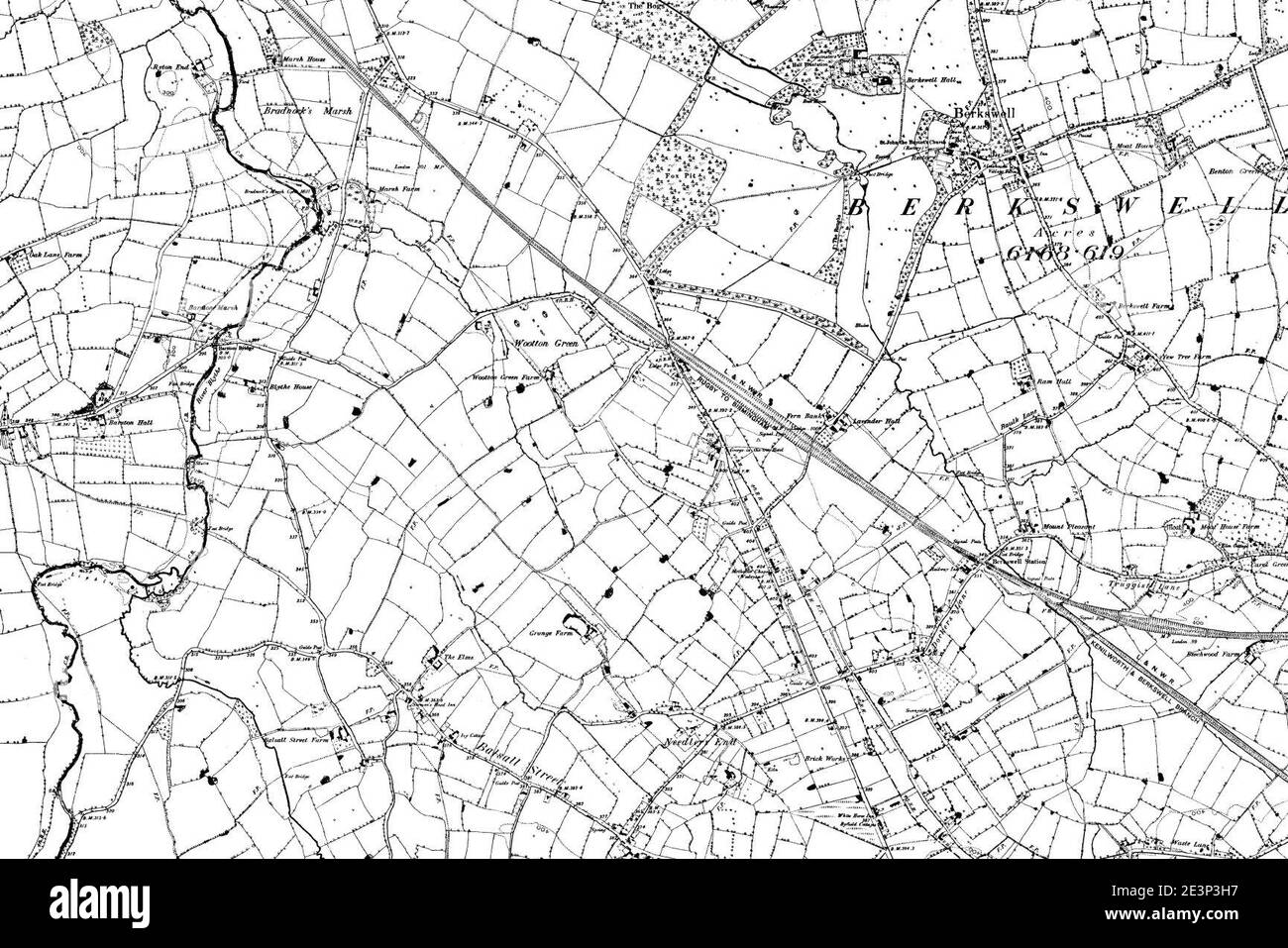 Map of Warwickshire OS Map name 020-SE, Ordnance Survey, 1884-1893 ...