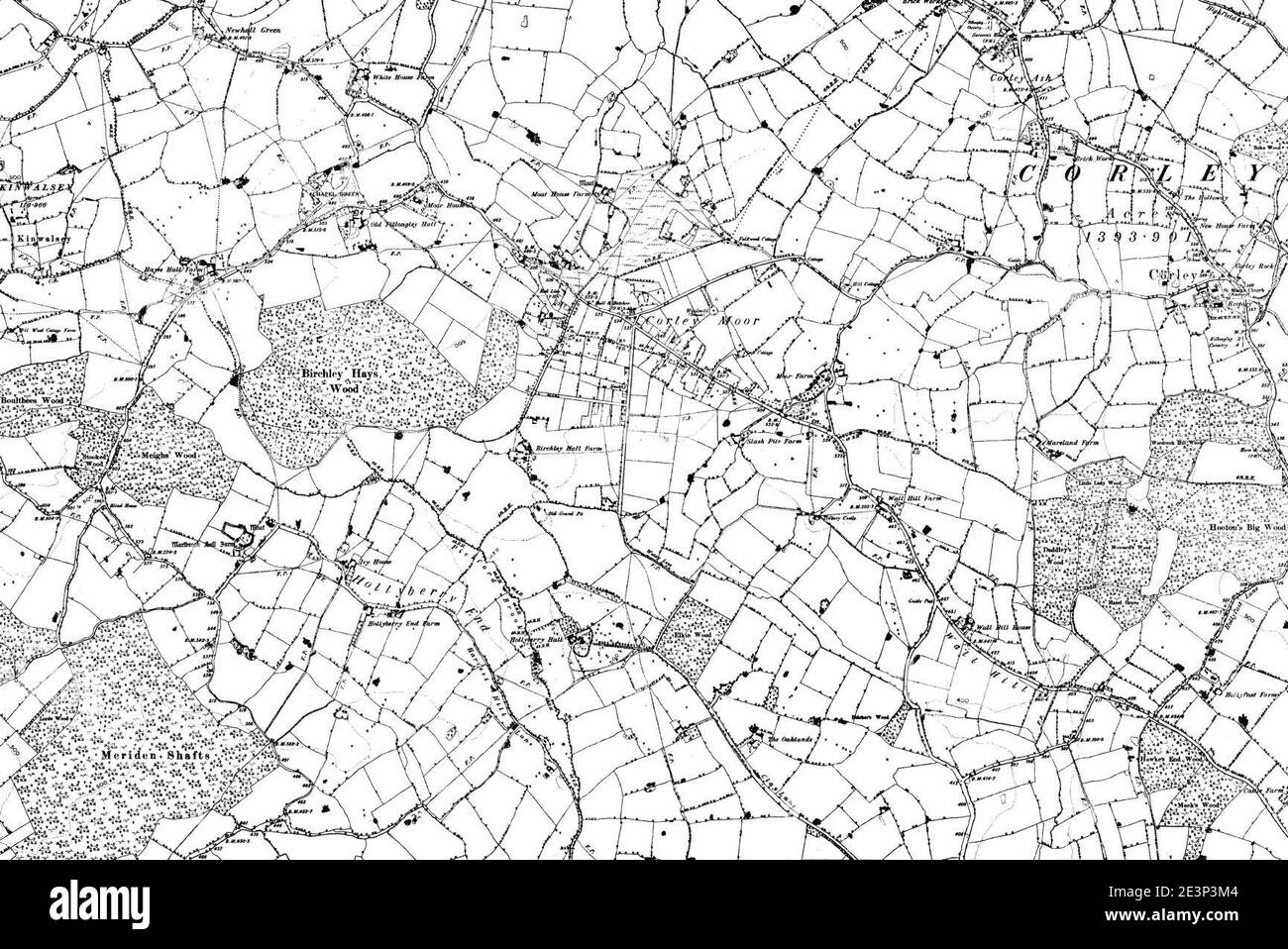 Map of Warwickshire OS Map name 016-SW, Ordnance Survey, 1884-1893 ...