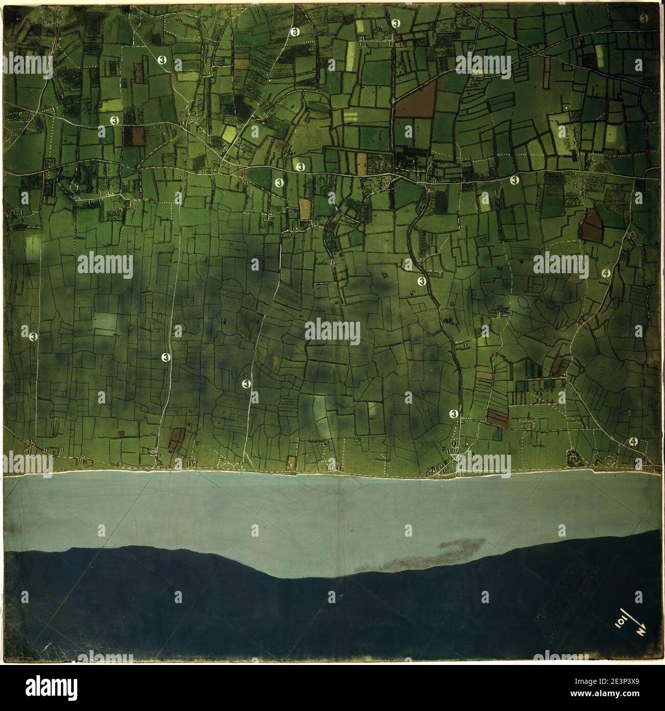 Map of Utah Beach, Normandy, France Stock Photo - Alamy